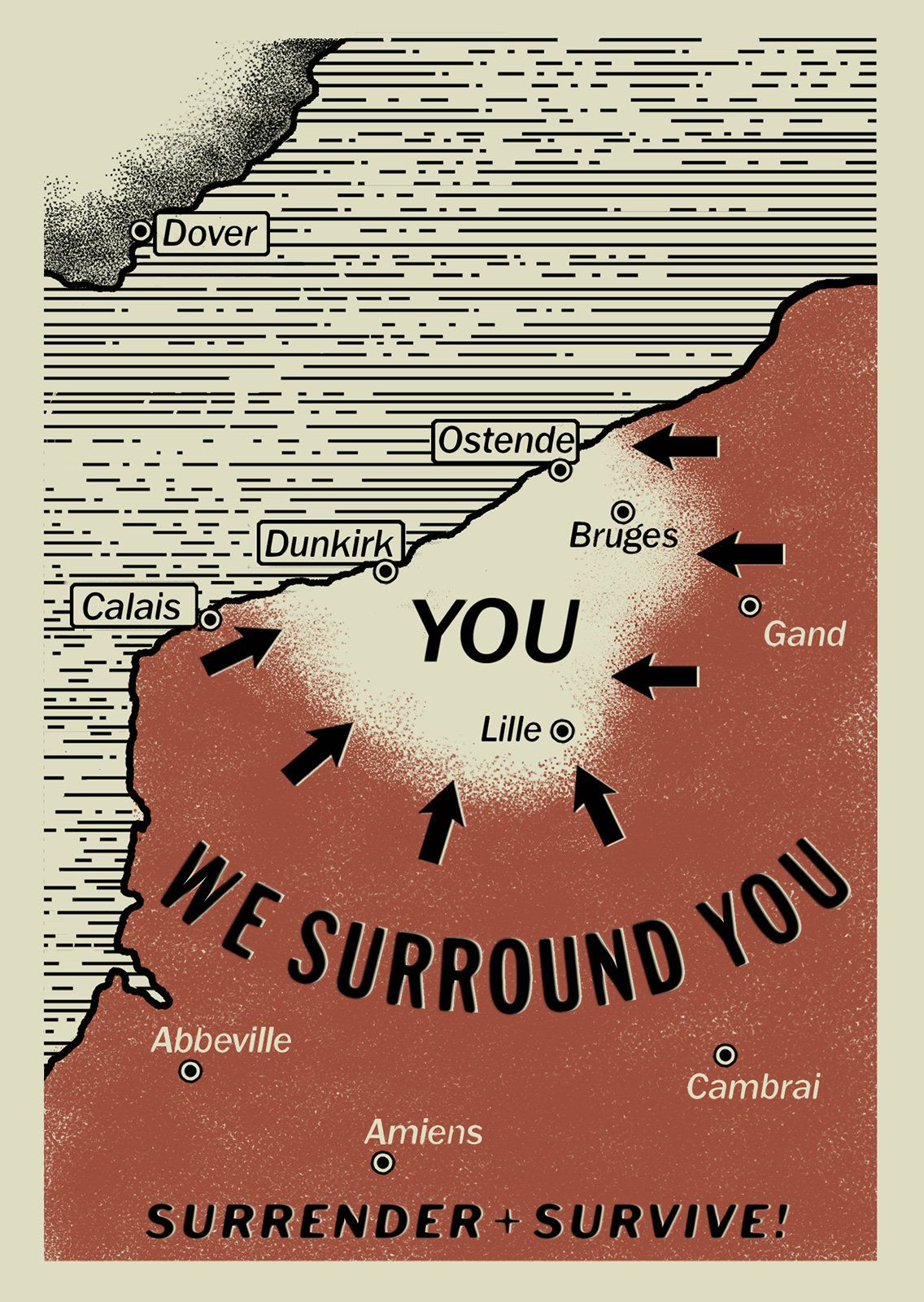 Dunkirk Gets an Official Poster & Map; Trailer #2 Arrives This Week