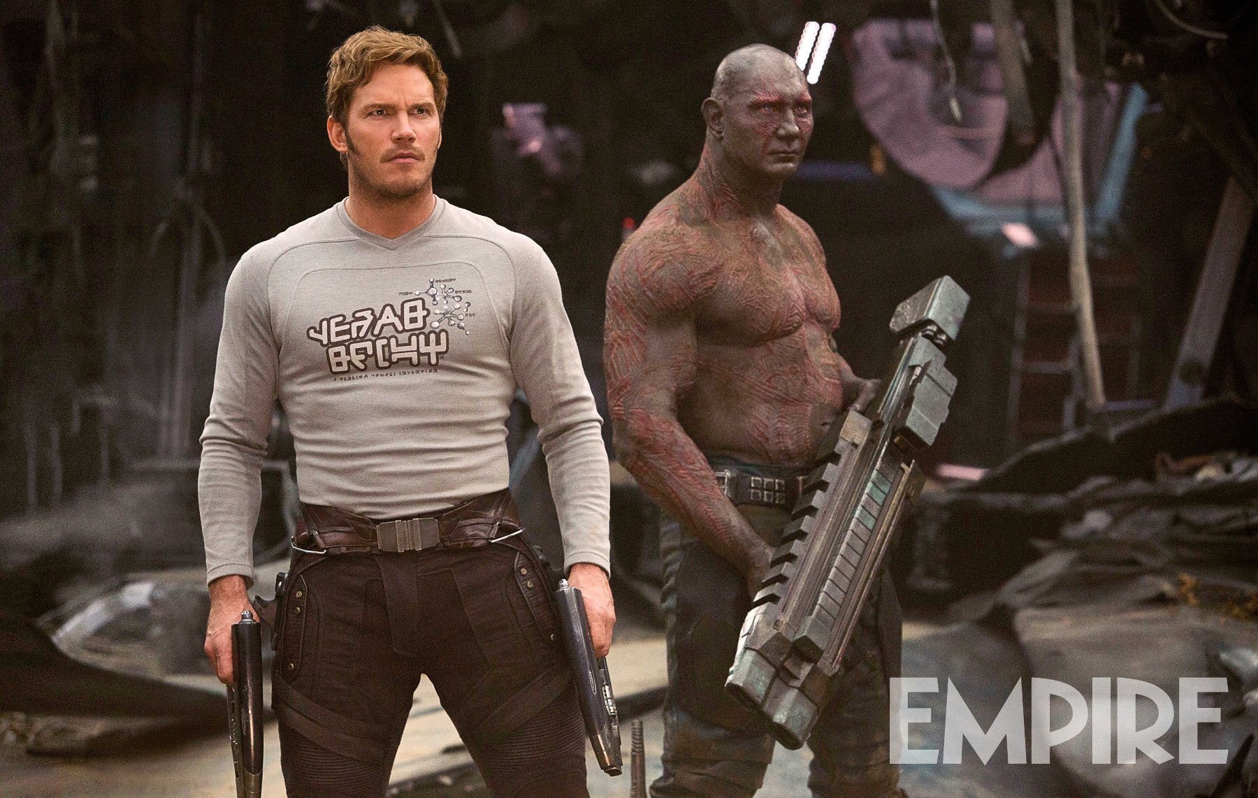 Guardians of the Galaxy 2 Image: Star-Lord & Drax Are Ready for a Fight