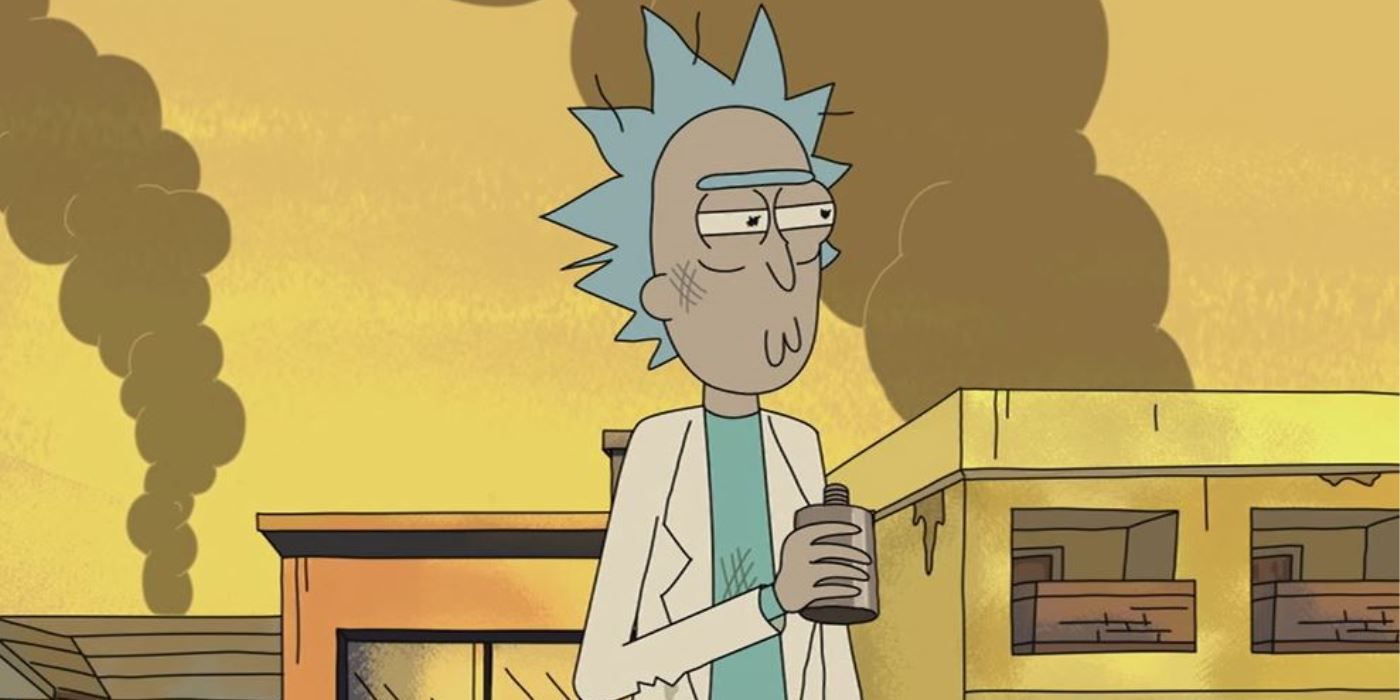 Rick & Morty: When Did Rick Stop Burping (& Is He Still An Alcoholic?)