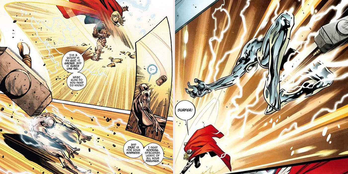Silver Surfer Vs Thor