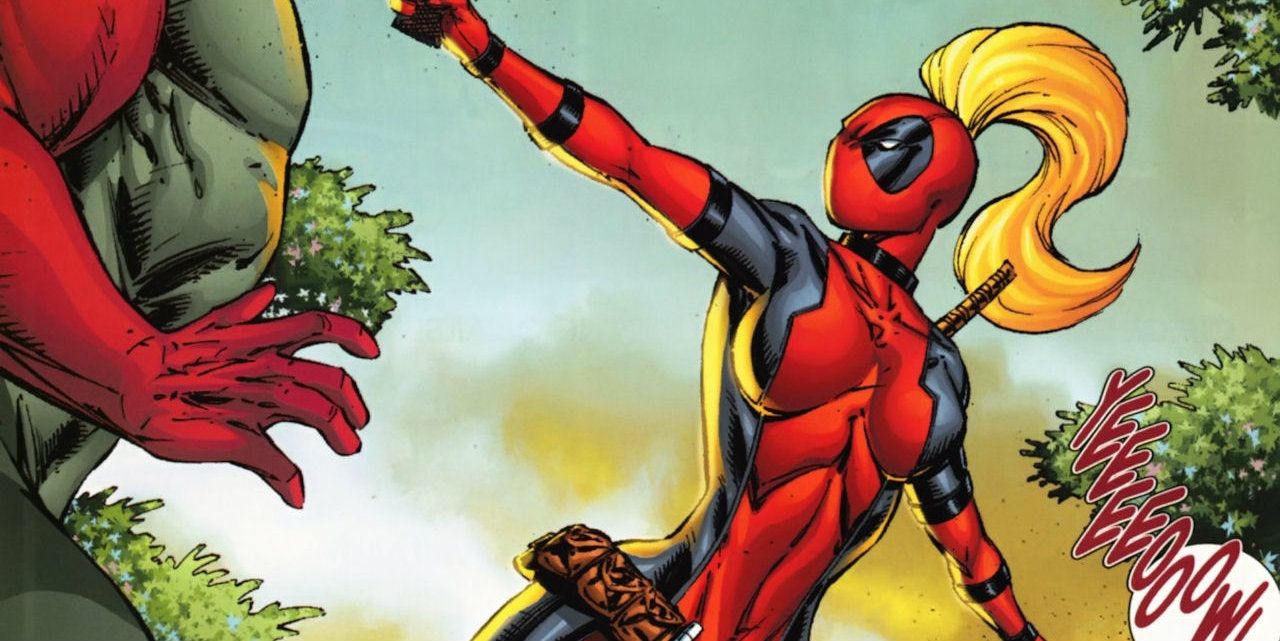 Lady Deadpool Drawing Lady Deadpool Original By Ways Creations On