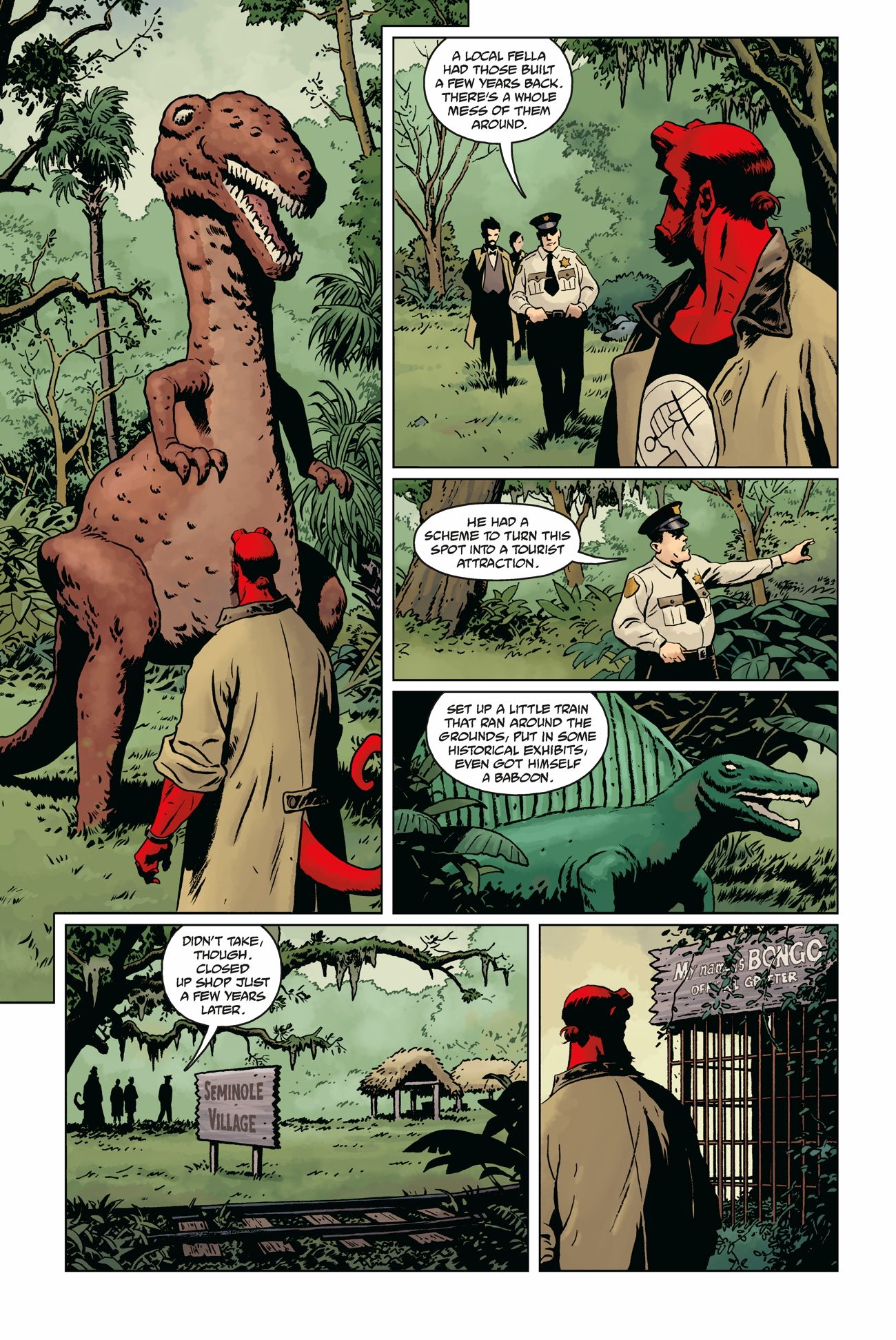 Hellboy Heads to Supernatural Jurassic Park In Burning Season Preview
