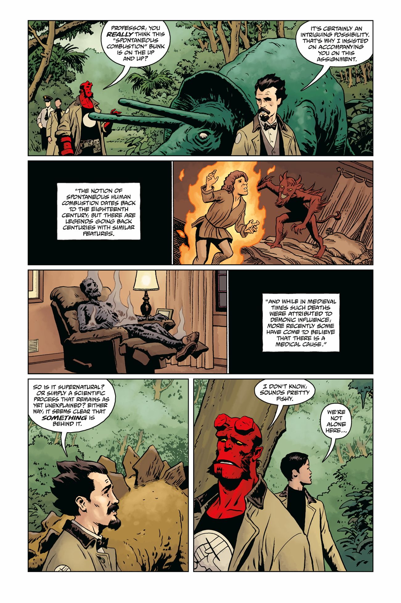 Hellboy Heads to Supernatural Jurassic Park In Burning Season Preview