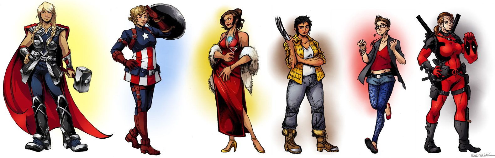 Gender-Bending Marvel Redesigns