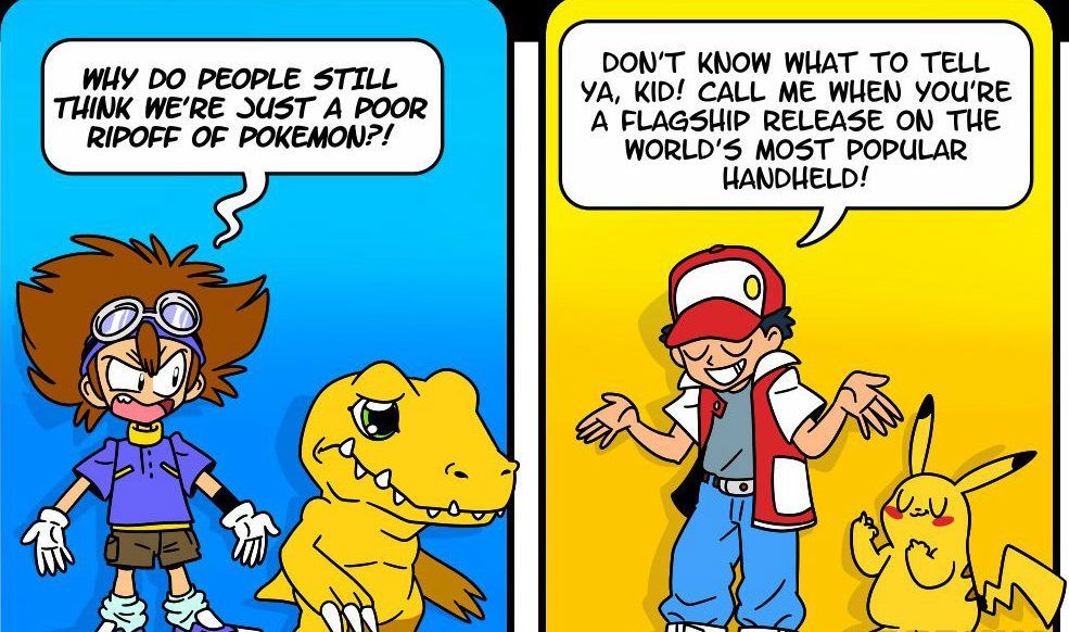 Digimon Pokemon Meme