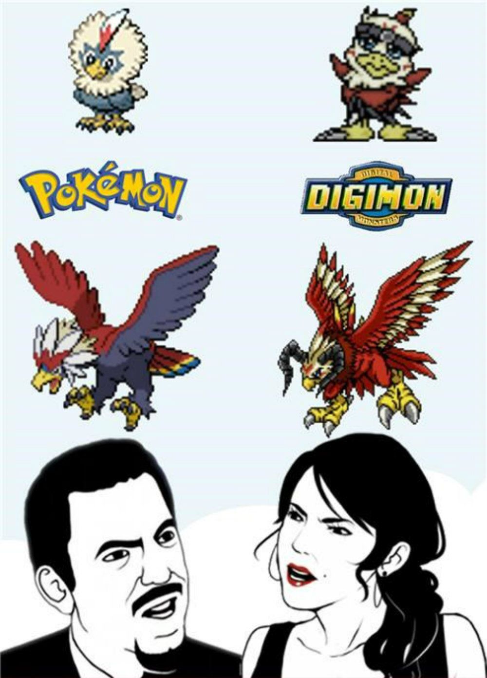 Digimon Pokemon Meme