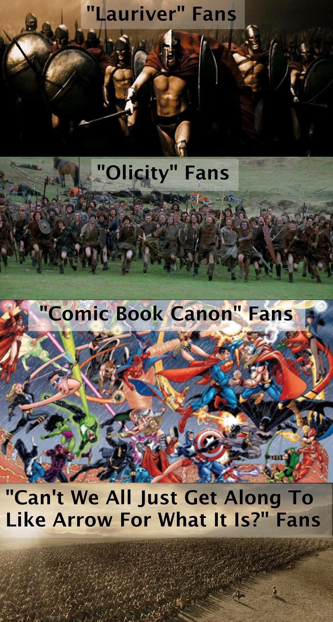 Arrow: 21 Hilarious Olicity Vs. Lauriver Memes That Make Fans Choose