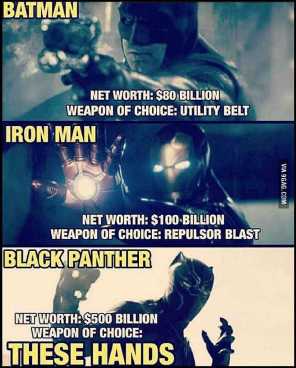 Batman Vs Ironman 9gag