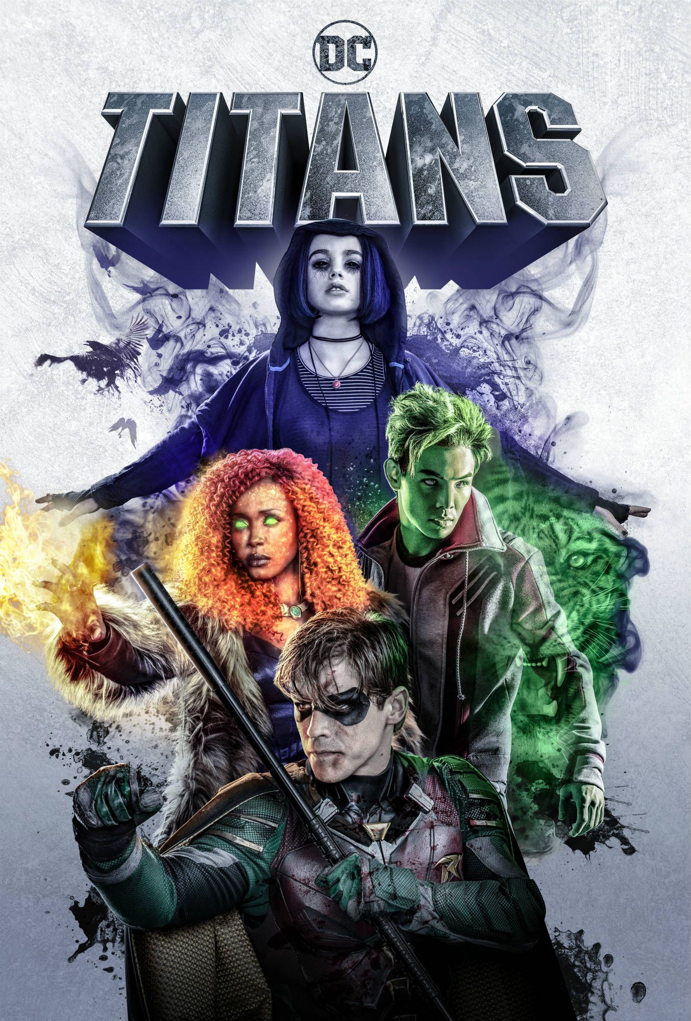 Titans TV Show Poster Spotlights the DC Superhero Team's Powers