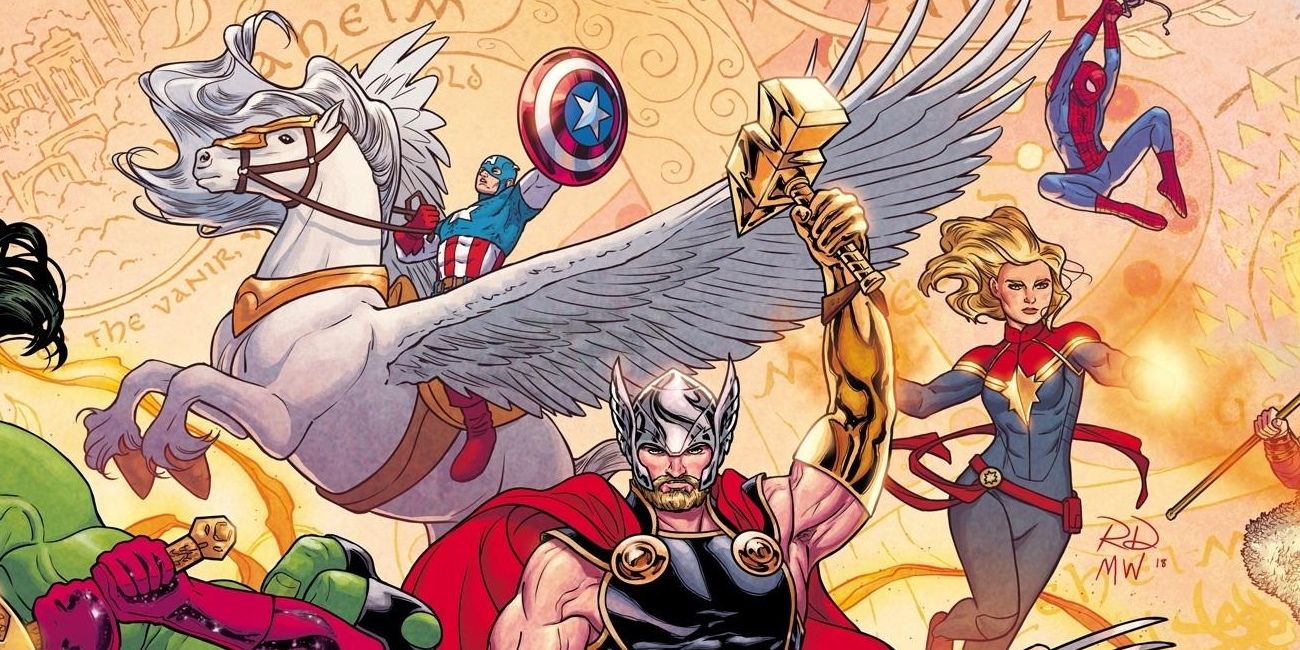 Captain America is Joining Thor's Flying Valkyrie