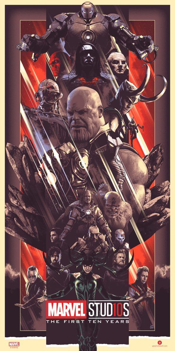 Marvel Studios First Ten Years Posters: MCU's Heroes & Villains