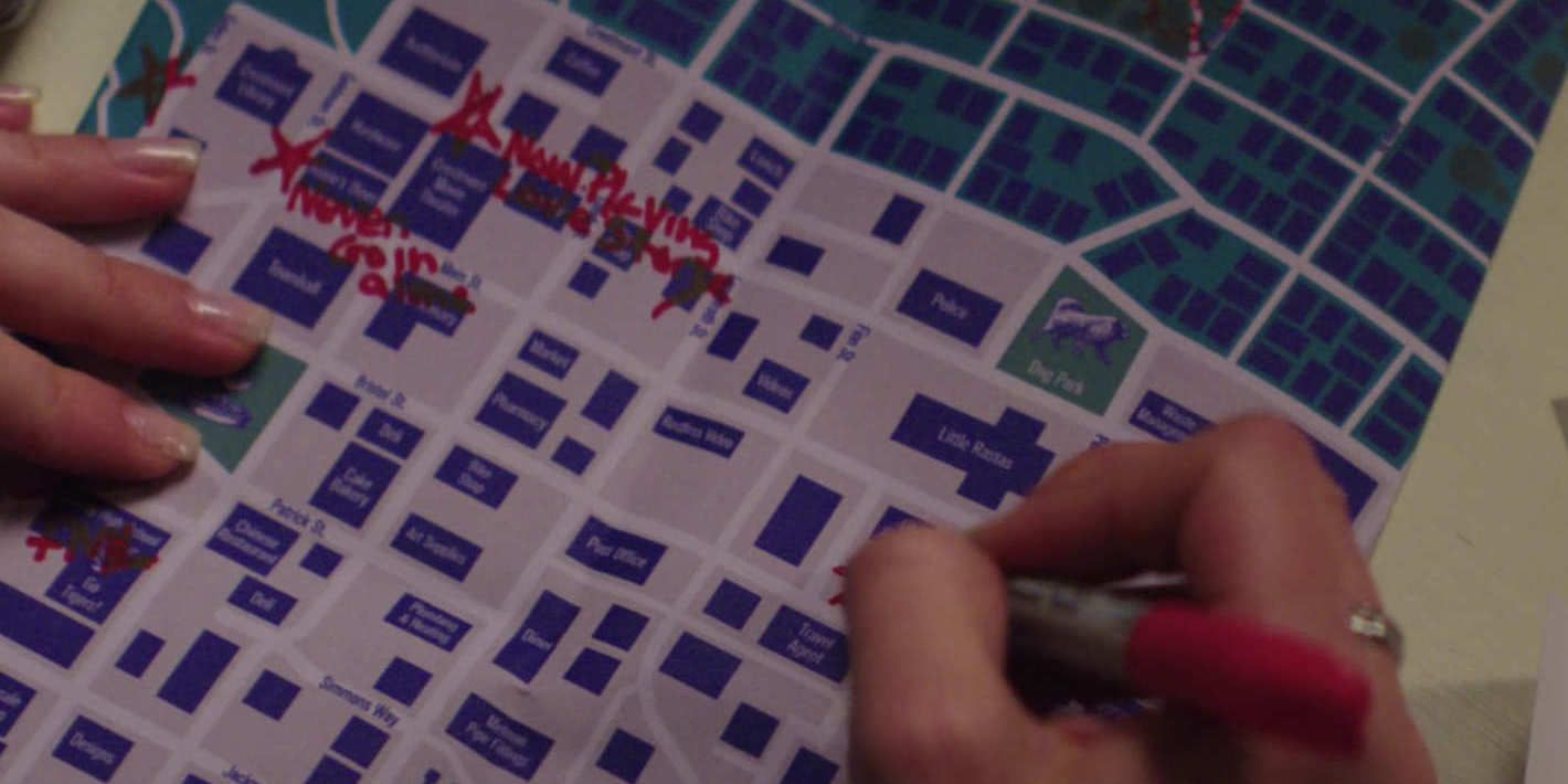 Thirteen Reasons Why Map