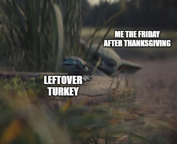 Leftover Turkey Meme Happy Thanksgiving From Your Chili Family To You