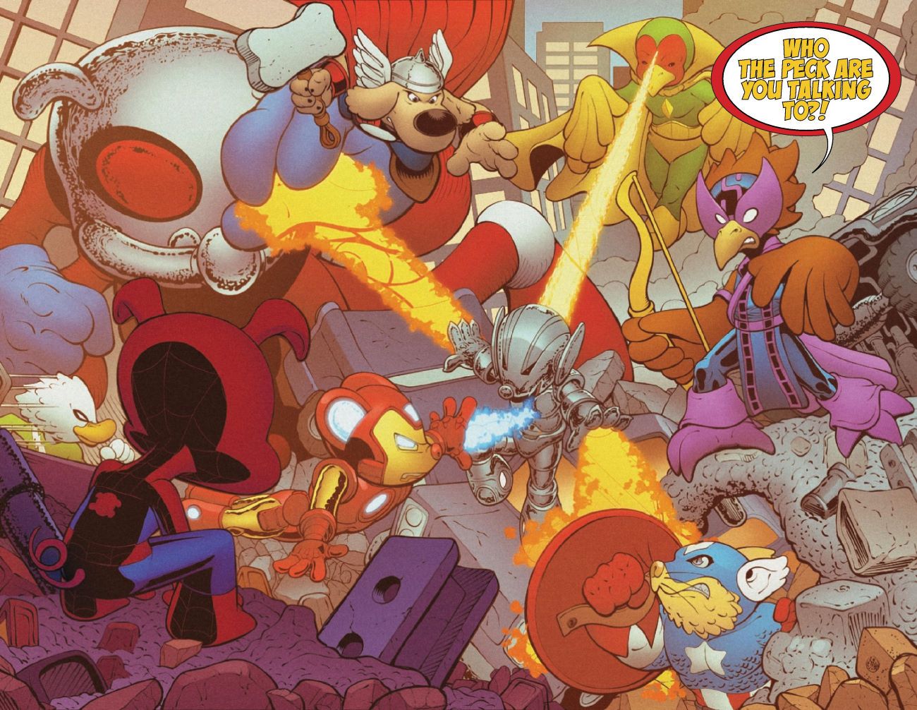 Spider-Ham Leads The Animal Avengers in New Comic Preview