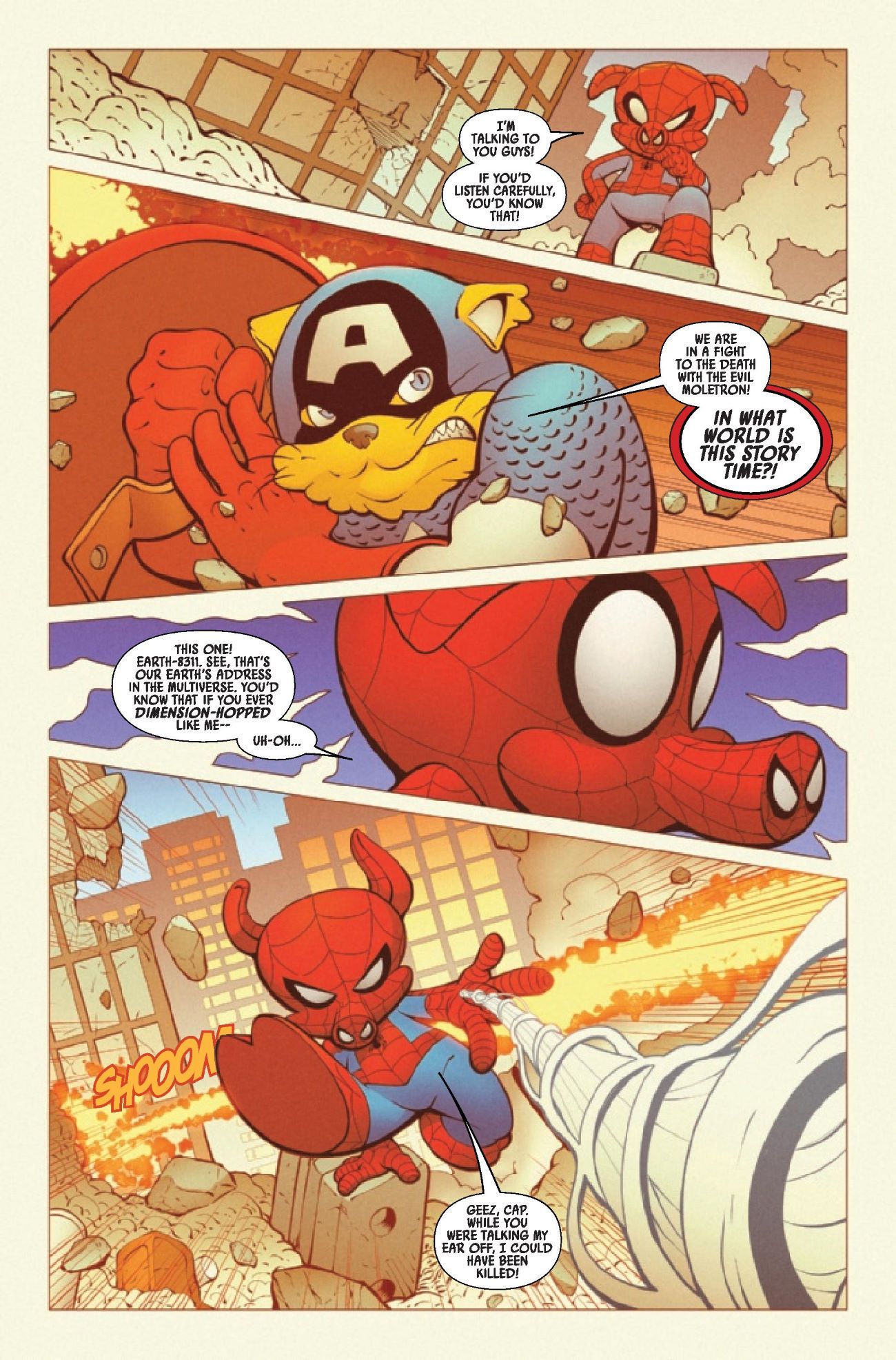 Spider-Ham Leads The Animal Avengers in New Comic Preview