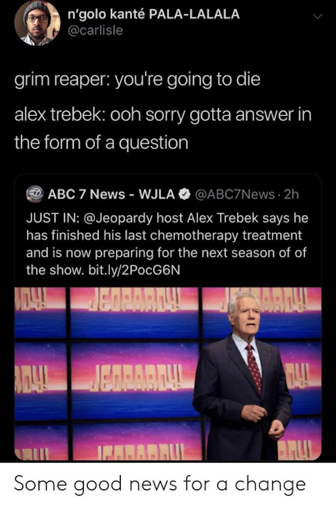 Jeopardy: 10 Memes That Prove Alex Trebek Is One Cool Game Show Host