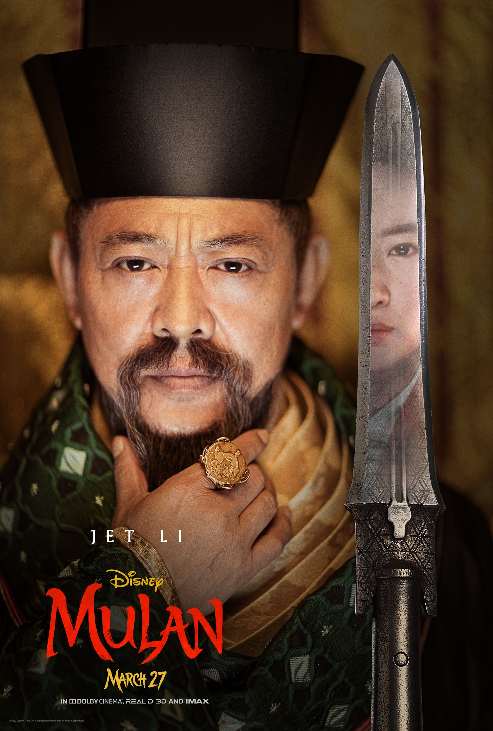 Mulan's Reflection Stares Back in Disney's Remake Character Posters