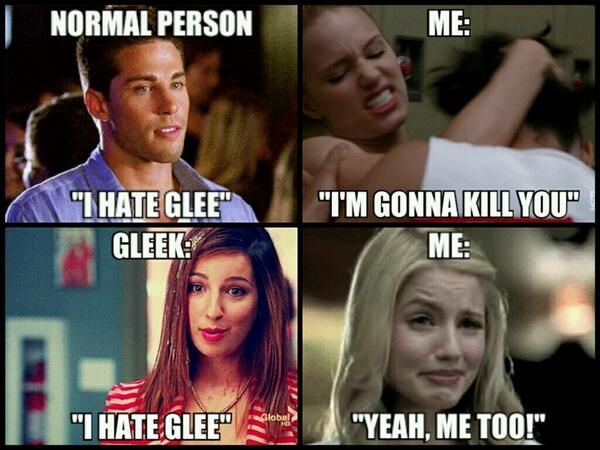 Funny Glee Memes Pin By Yes And No On G L E E | Glee Memes, Glee