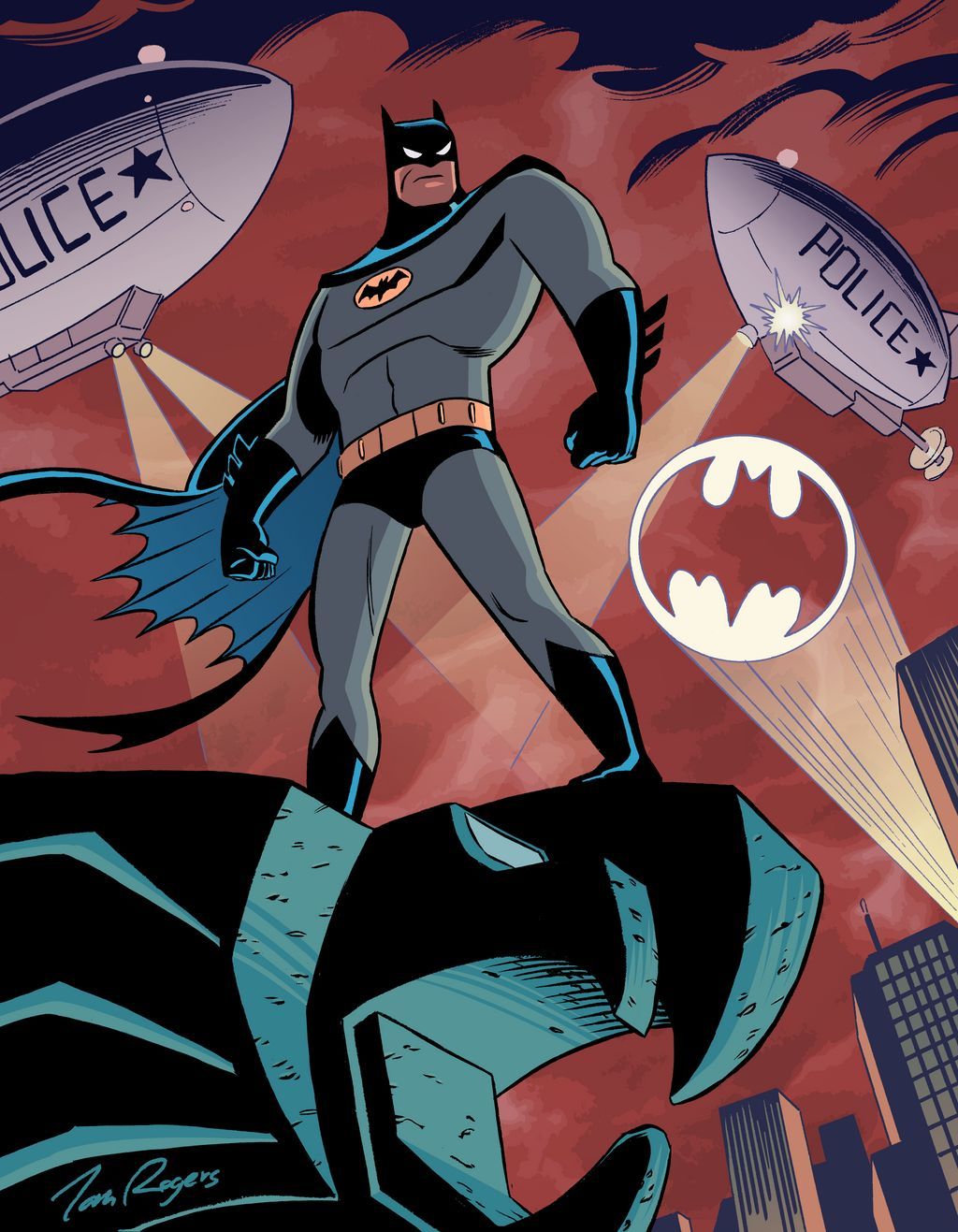 10 Awesome Pieces Of Batman The Animated Series Fan Art