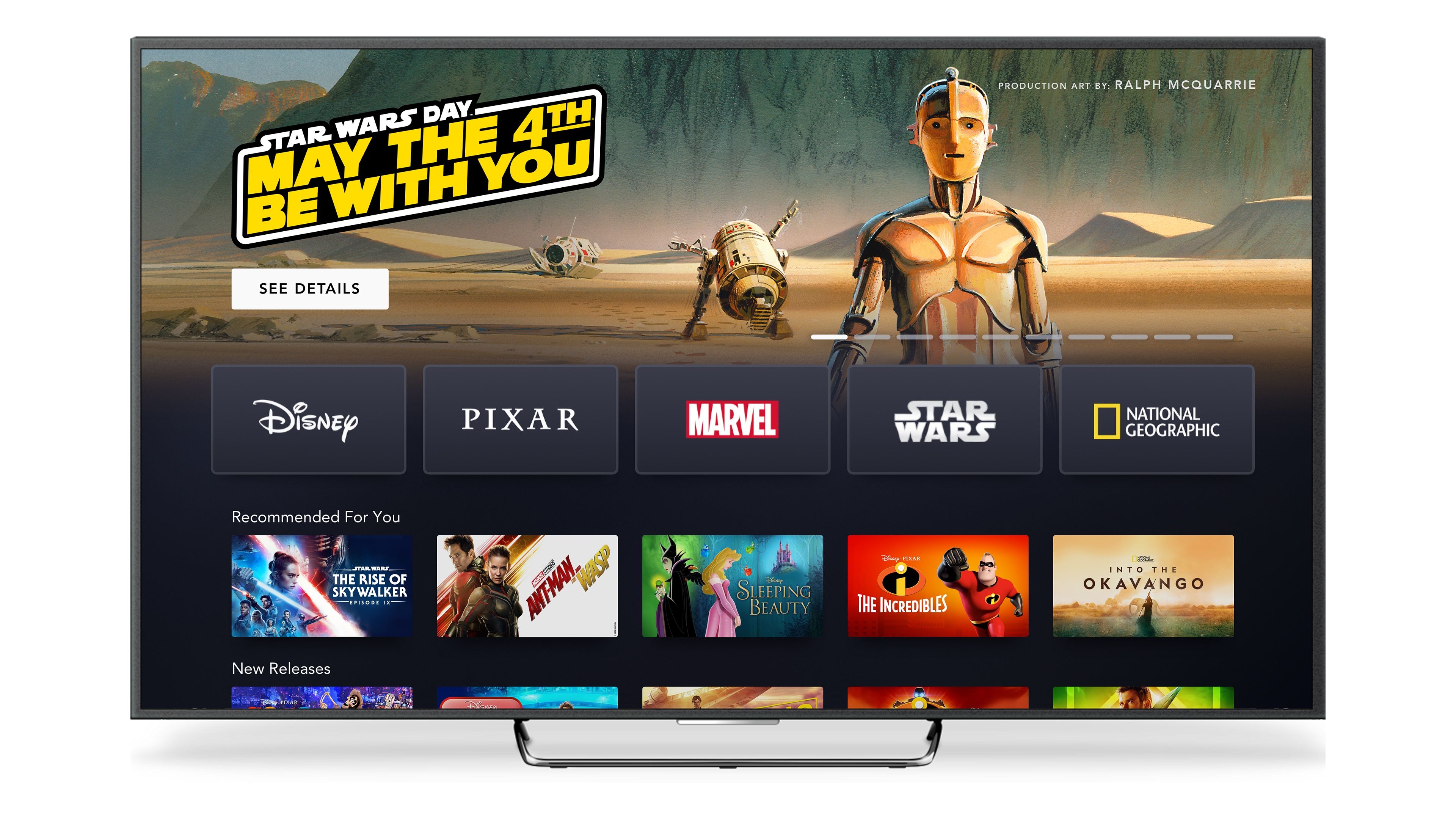 Disney+ Celebrates Star Wars Day With Concept Art Redesign