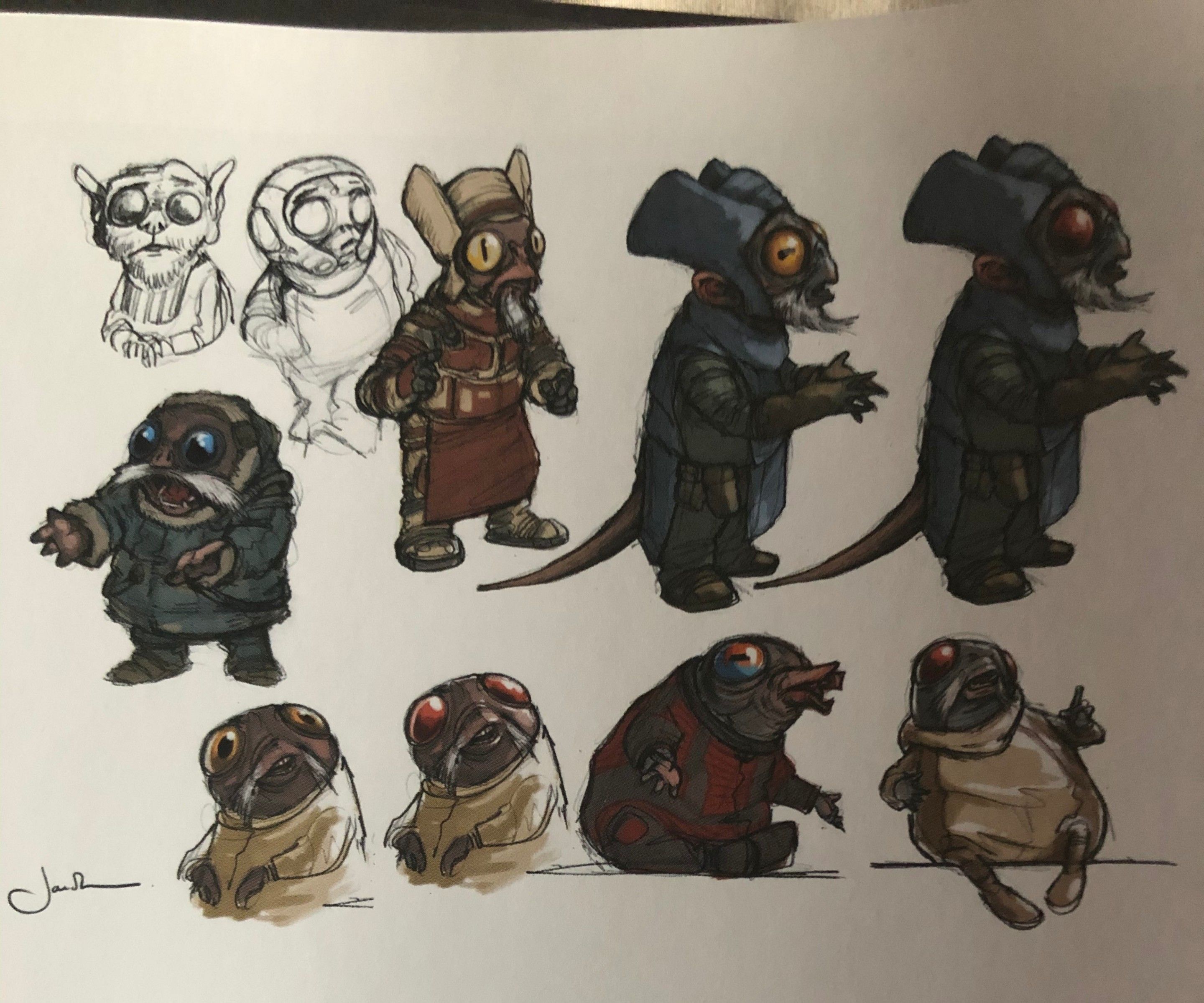 Rise of Skywalker’s Babu Frik Has Some WEIRD Alternate Designs