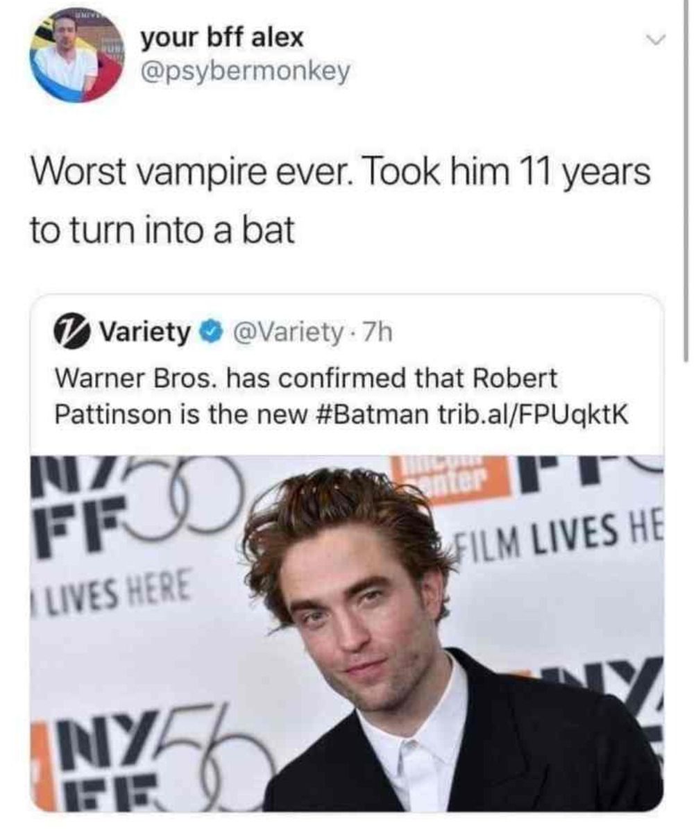 Batman: 10 Robert Pattinson Memes Starring Him As The New Batman