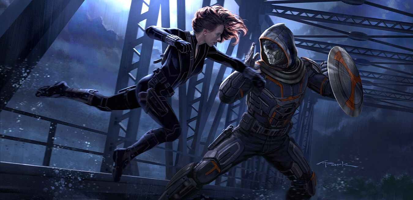 Black Widow vs. Taskmaster Concept Art Now Officially in HD