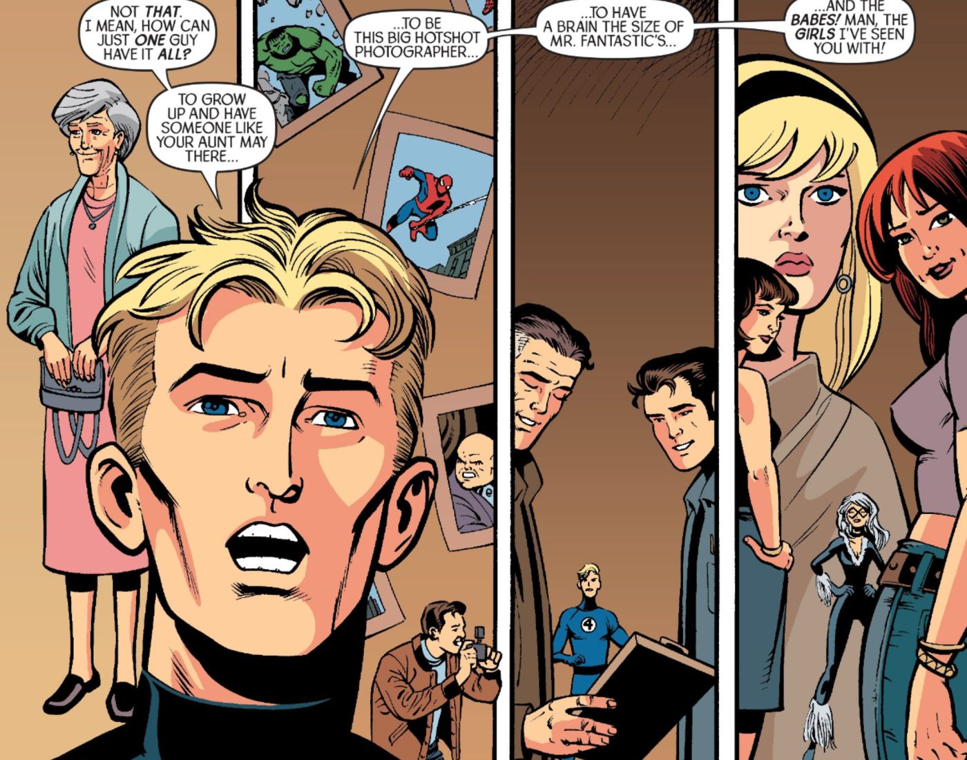 The Human Torch Envies Spider-Man... For The Parker Luck