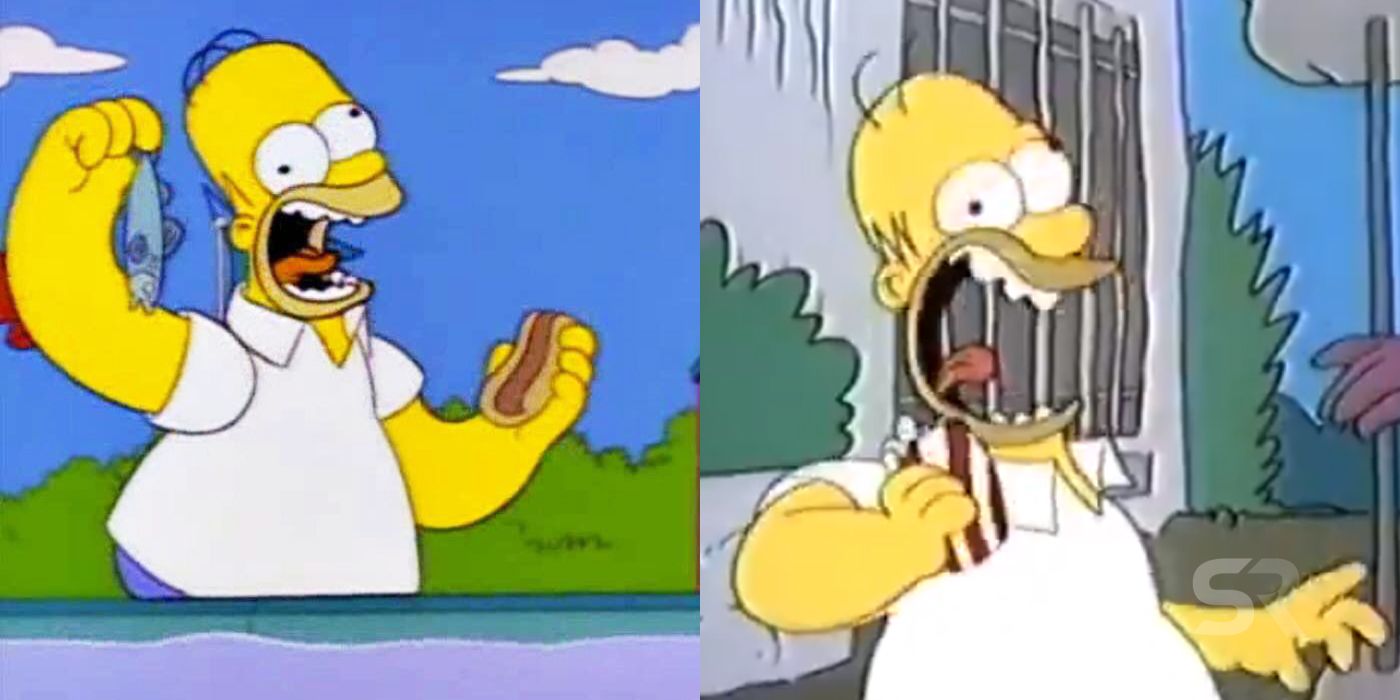 Simpsons Season 4 Reused Rule-Breaking Homer Face From Original Shorts