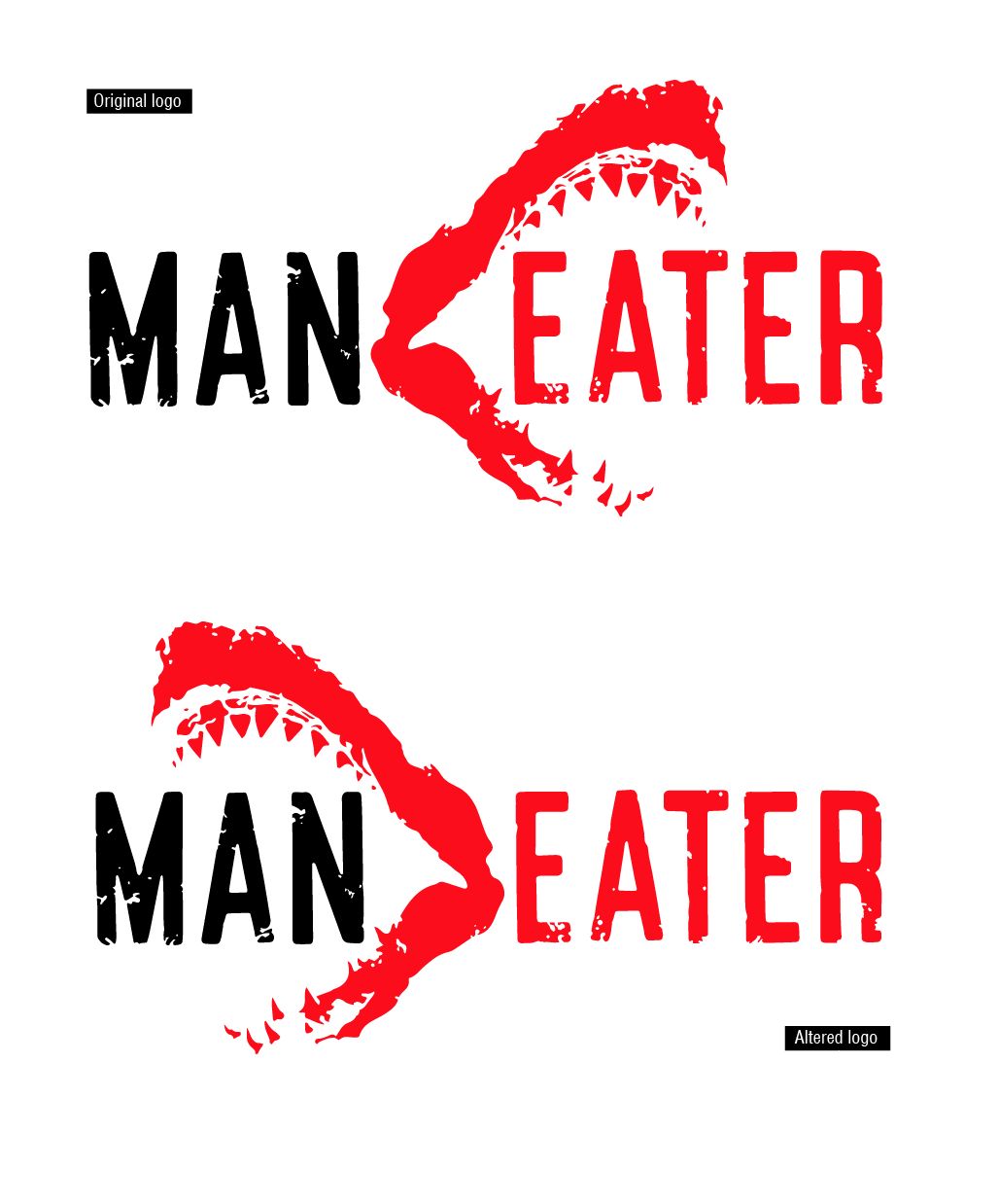 Maneater Logo Fixed By Fan, And They Make a Good Point