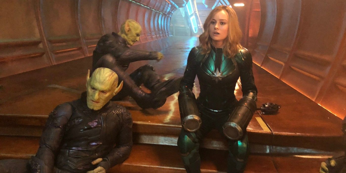 Brie Larson Celebrates 4 Years As Captain Marvel With New BTS Photos