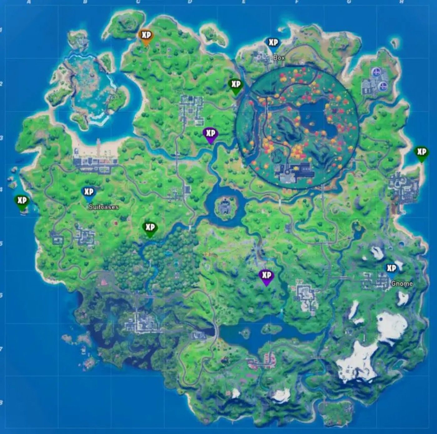 Every Week 5 XP Coin Location in Fortnite Season 4