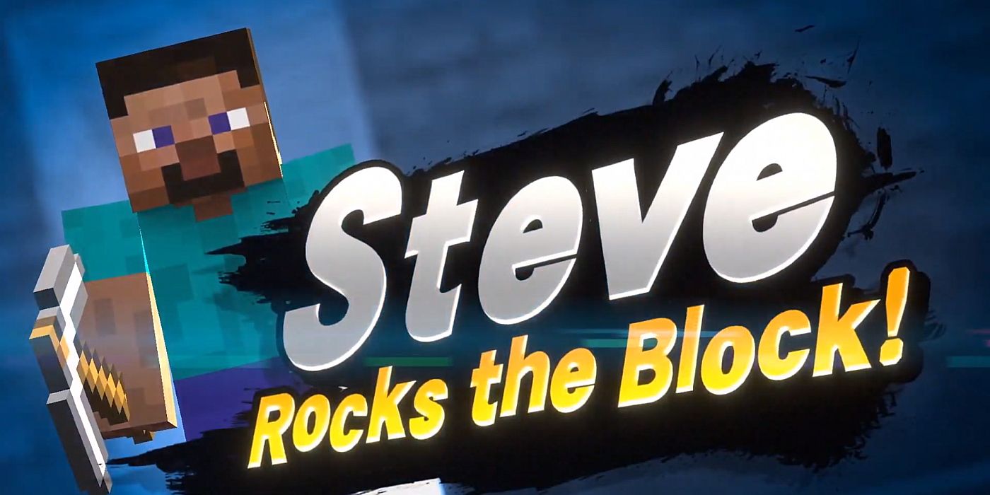 Super Smash Bros. Ultimate Minecraft Steve Crafting & Building Explained