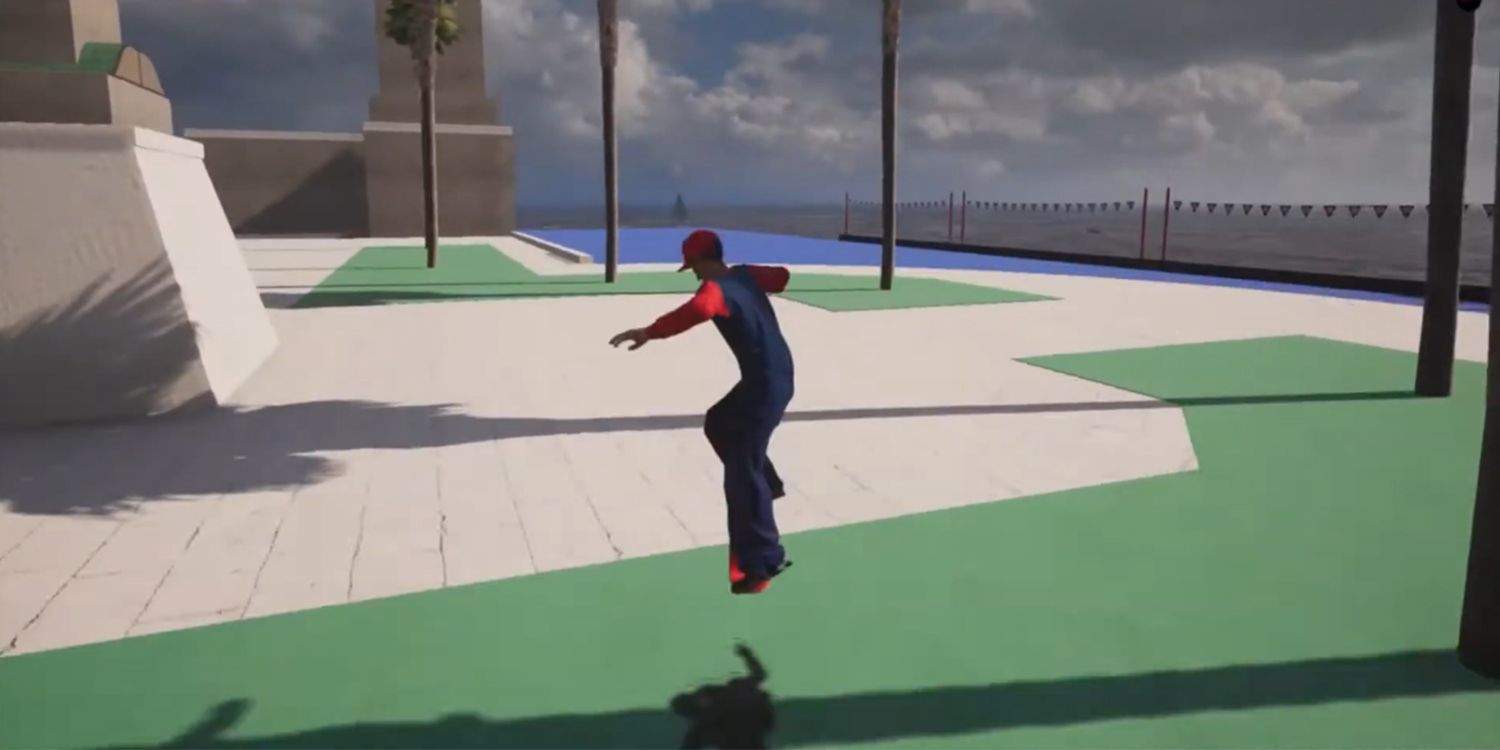 Super Mario Sunshine’s Delfino Plaza Recreated In Tony Hawk’s Pro Skater
