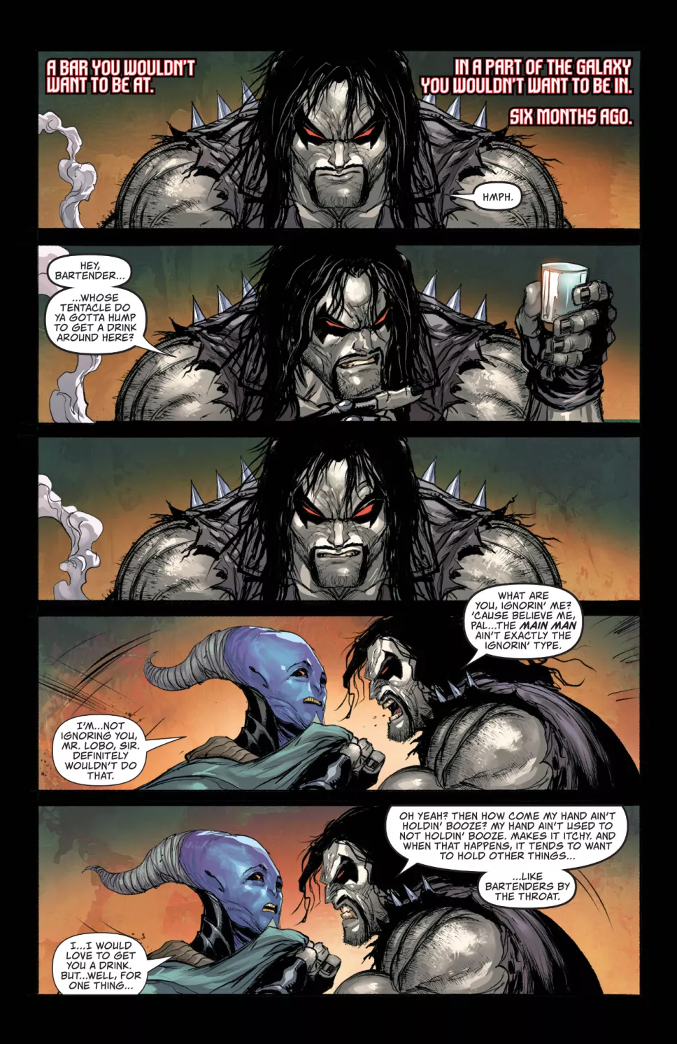 Batman Meets Lobo As The Newest Dark Knight, The Batman Who Frags