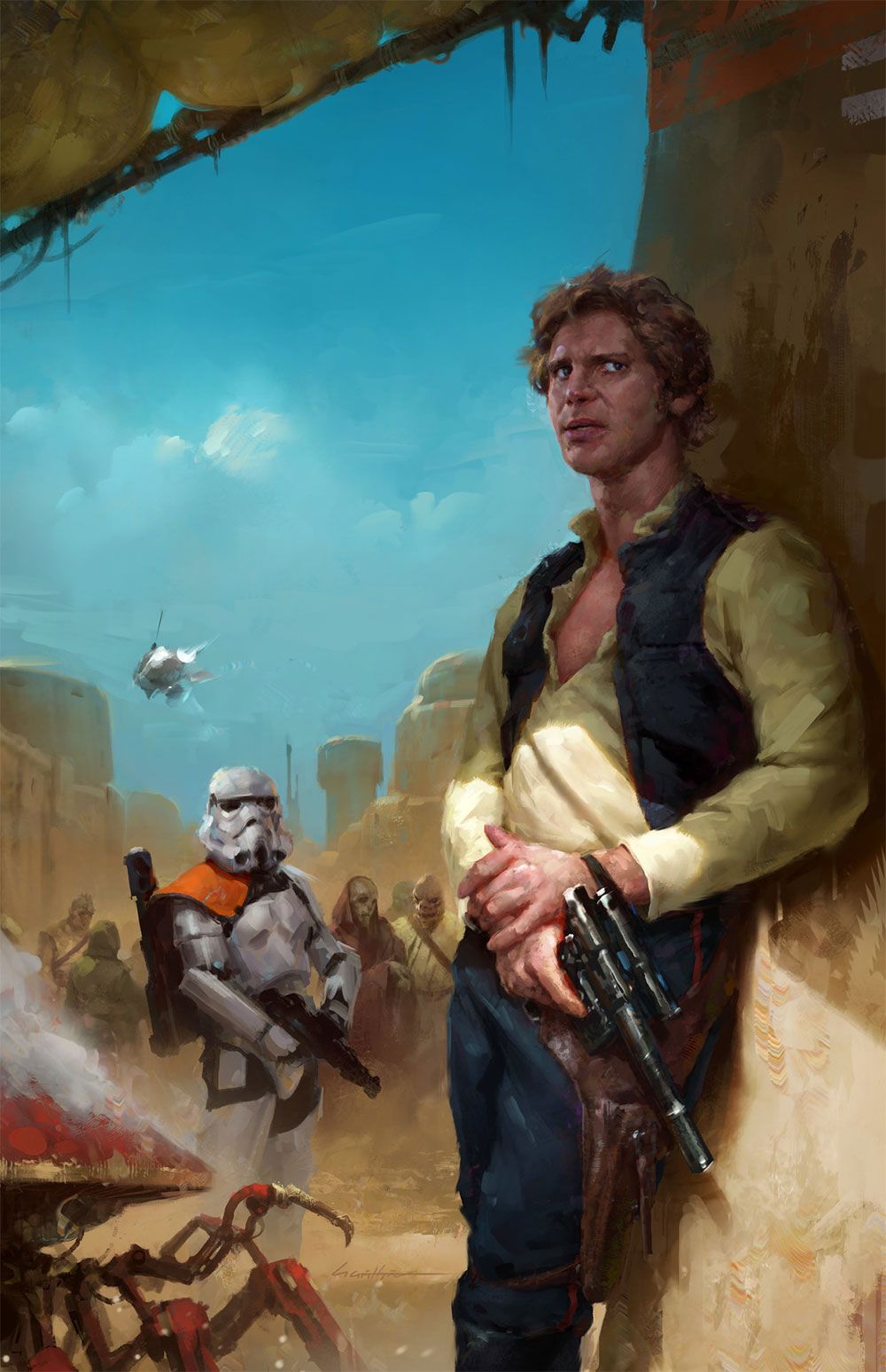 Han Solo Art Star Wars: Han Solo Rebels & Scoundrels Canvas Print