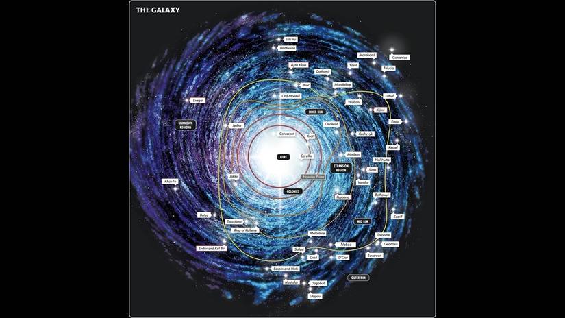 Star Wars Galaxy Map & All Regions Explained
