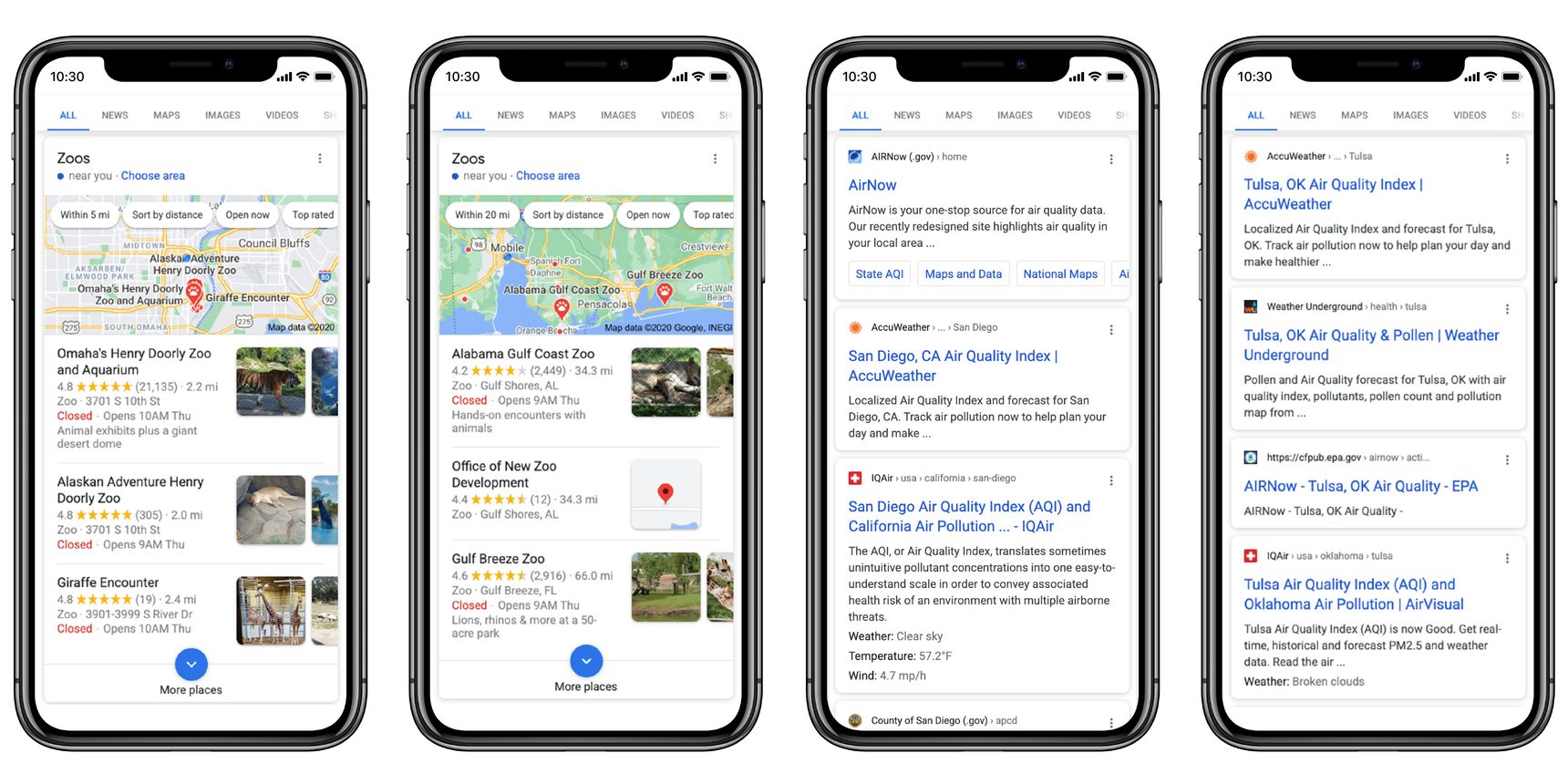 How Location Helps Google Search Results: Businesses, Weather, Directions