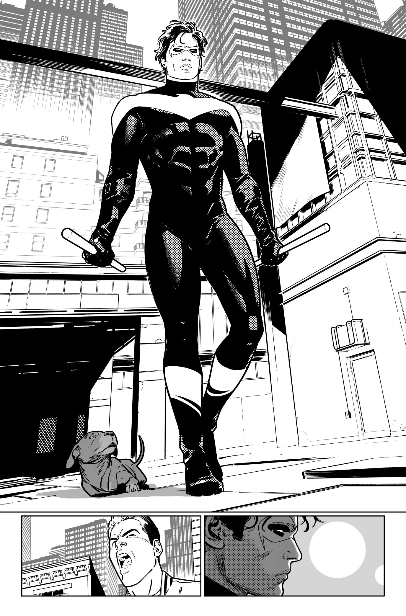 Nightwing's New Partner Is A Three-Legged Puppy