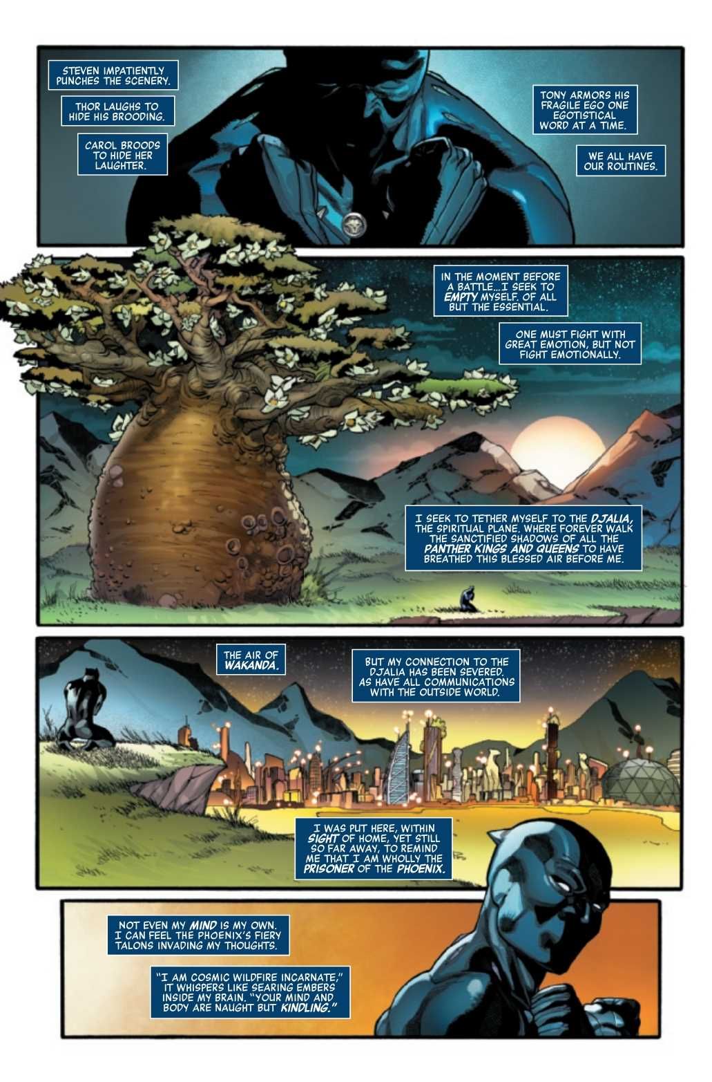 Black Panther Embraces The Phoenix Force in New Avengers Preview