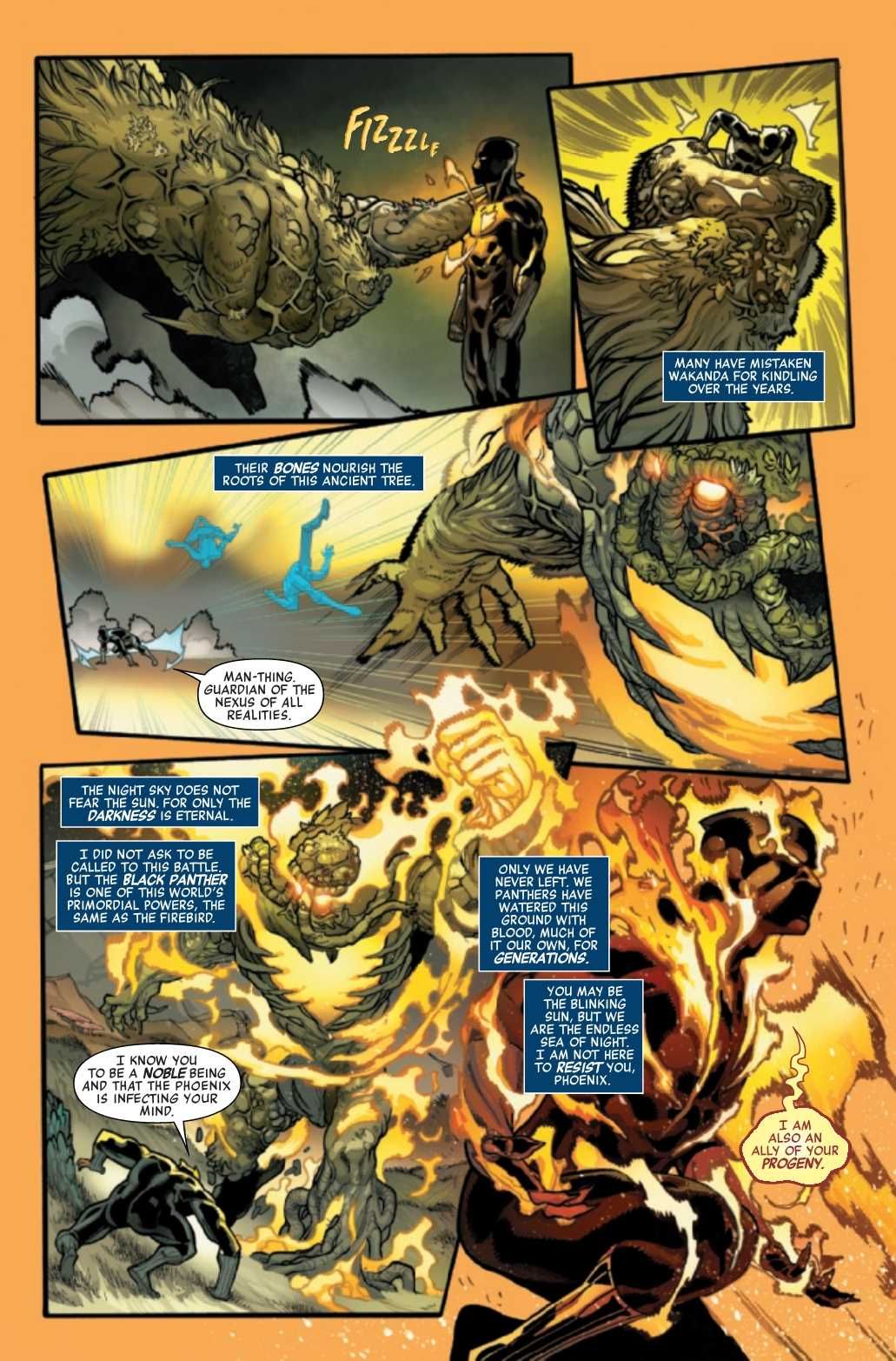 Black Panther Embraces The Phoenix Force in New Avengers Preview