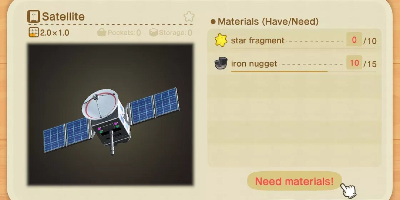 Animal Crossing: All Star Fragment Recipes