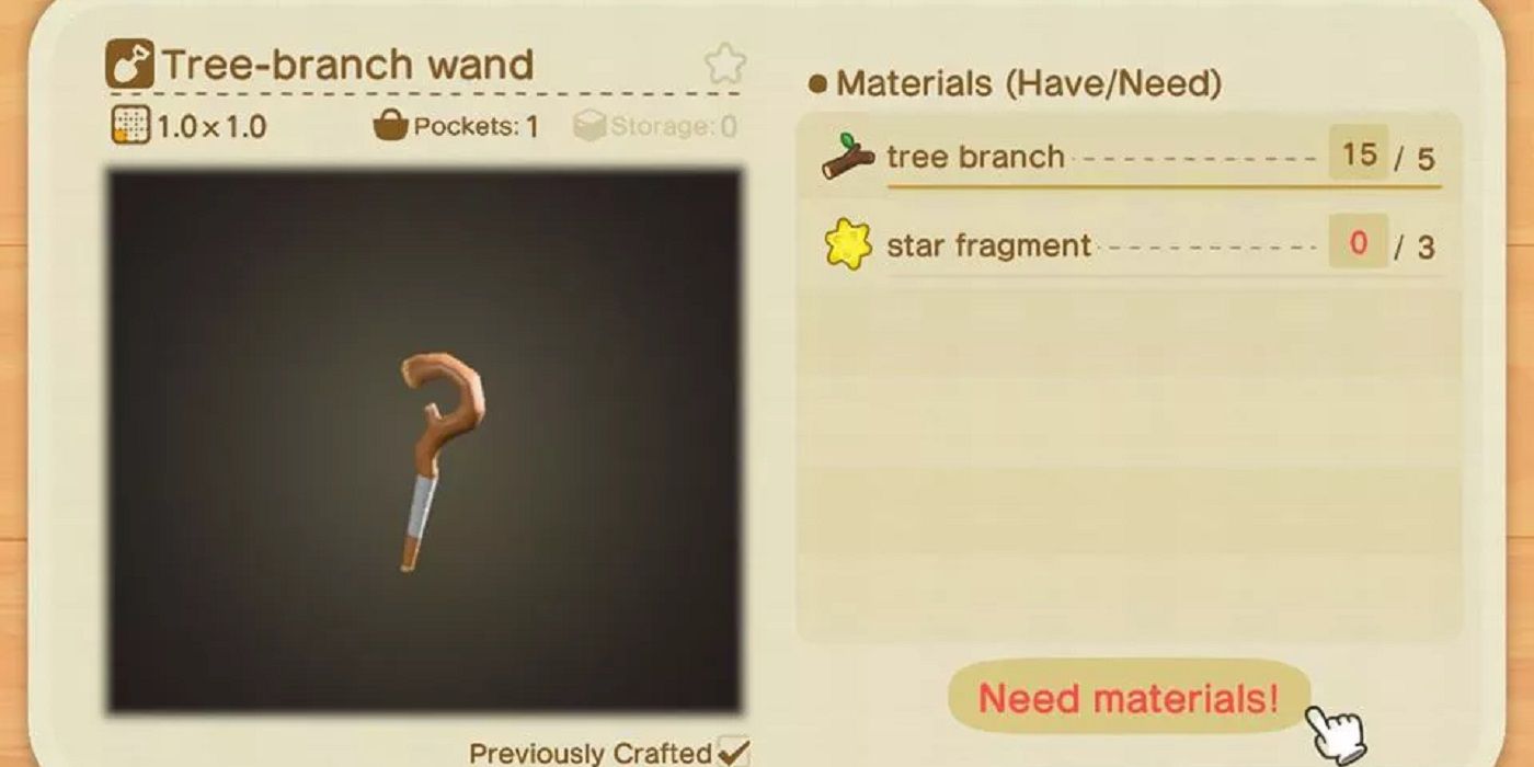 Animal Crossing: All Star Fragment Recipes