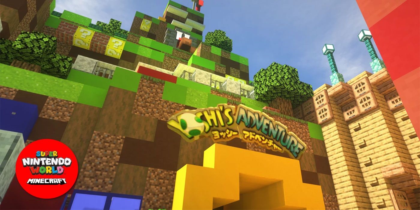Super Nintendo World Theme Park Recreated In Minecraft