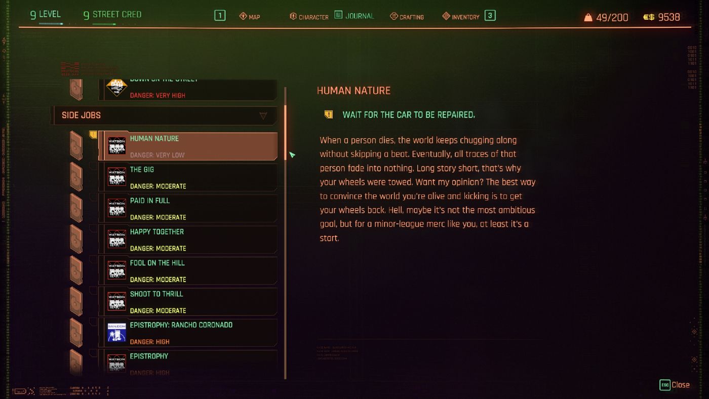 Cyberpunk 2077 Menu Mod Makes Playing the Game Less Annoying