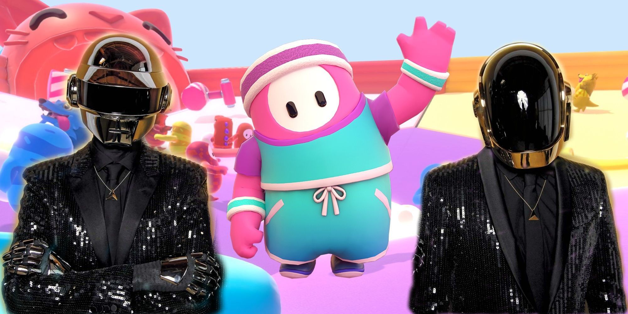 Fall Guys Pays Tribute To Daft Punk With Official Skin Designs