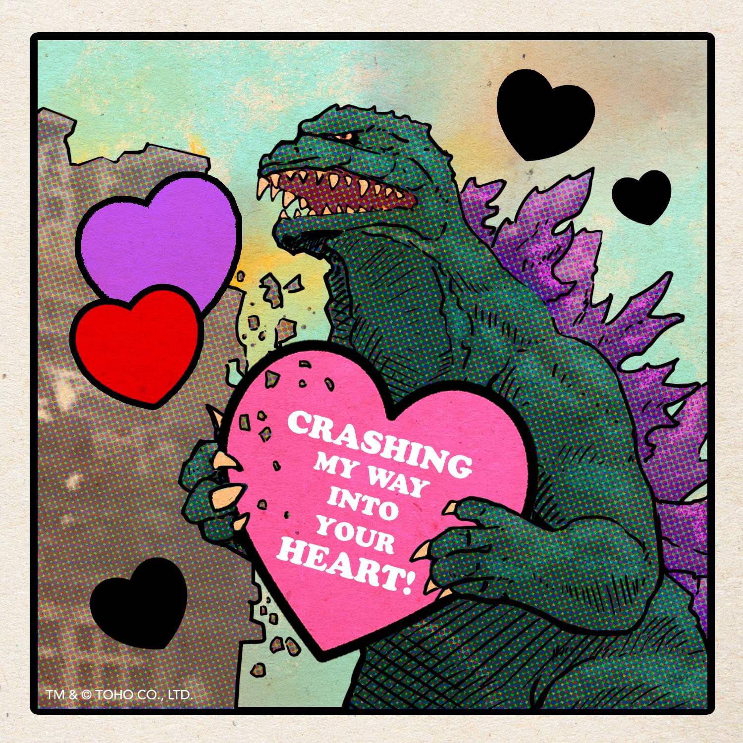 Adorable Godzilla Valentine’s Day Cards Feature Fun Kaiju Puns