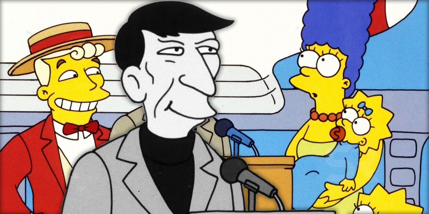 Simpsons' Original Marge vs. Monorail Plan Had A Different Star Trek Cameo