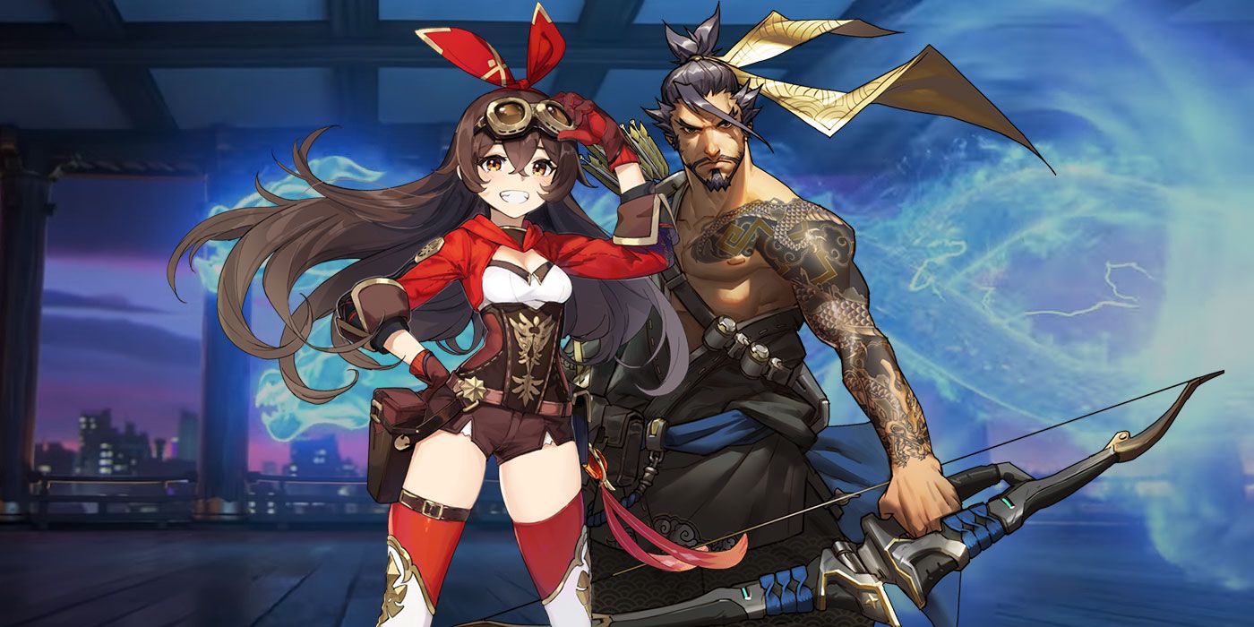 Genshin Impact's Amber Fixed With Overwatch Hanzo Ultimate Mockup