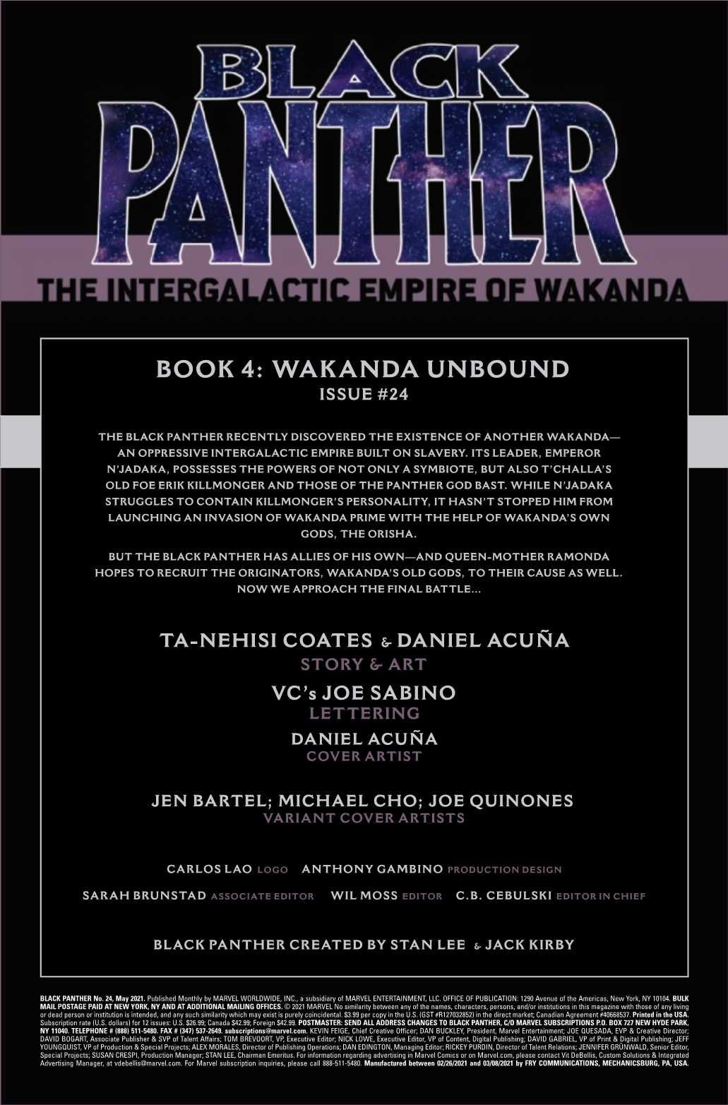 Black Panther Unites Marvel's Heroes Of Color In A Cosmic Battle